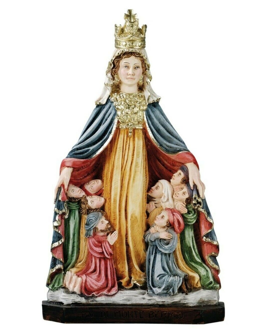 Statue of the Madonna of Monte Berico 14.5 Cm (5.70 Inches) in Solid ...