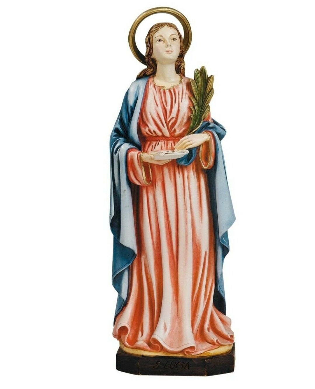 Statua di Santa Lucia cm 30 1181 inches in marmo resina - Etsy Italia