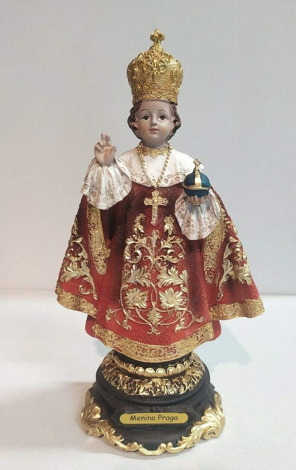 Statue of the Infant Jesus of Prague cm 31,5 (12,40 inches) in resin ...