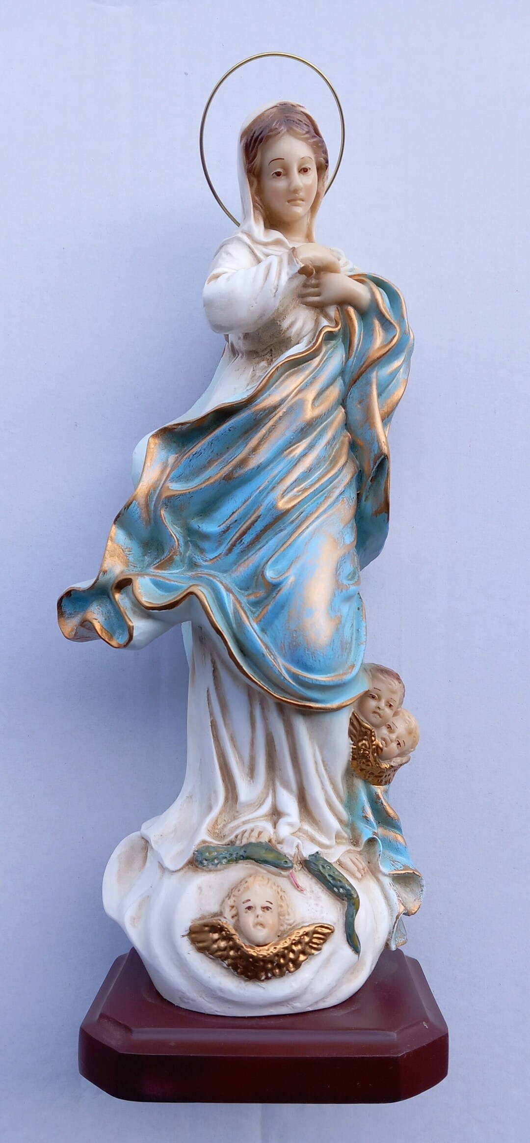 Statue of Our Lady of the Immaculate Conception, 32 Cm 12.59 Inches ...