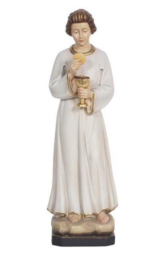 Statue of the Angel of Portugal Fatima Carved in Wood From - Etsy