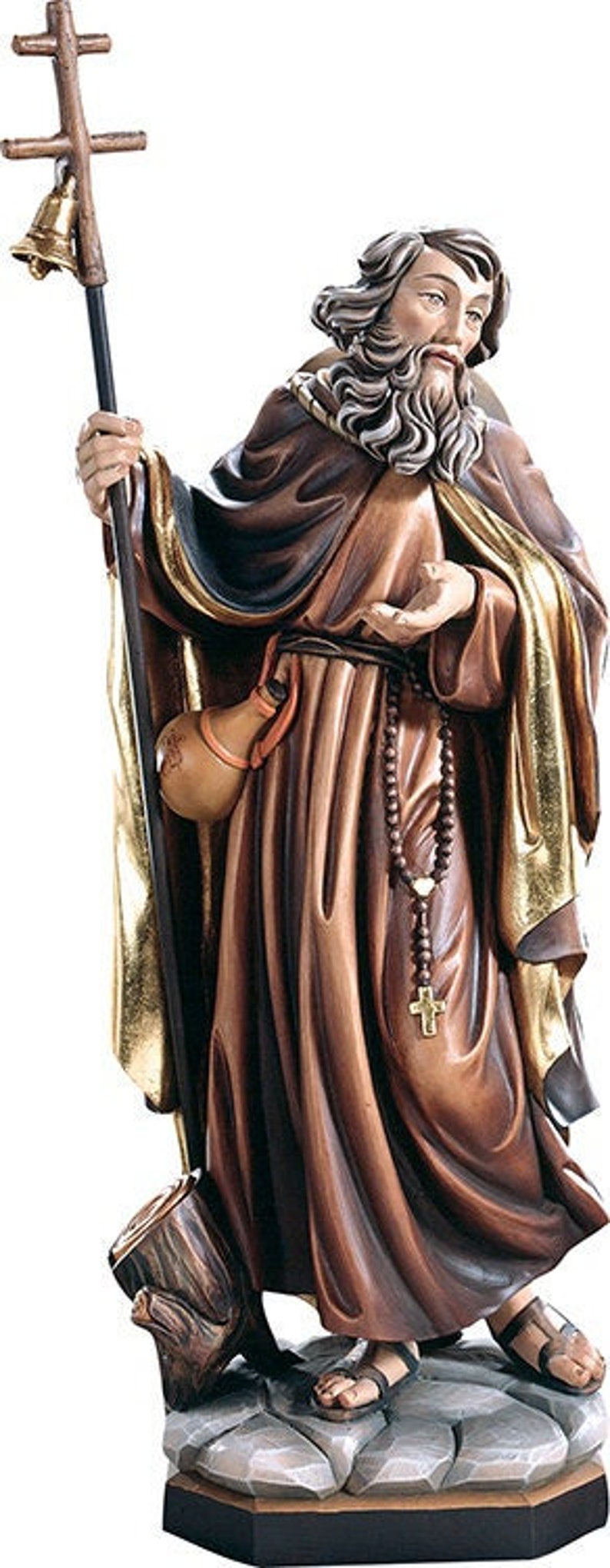 Statue of St. Adalbert Carved in Wood From Valgardena and Decorated by ...