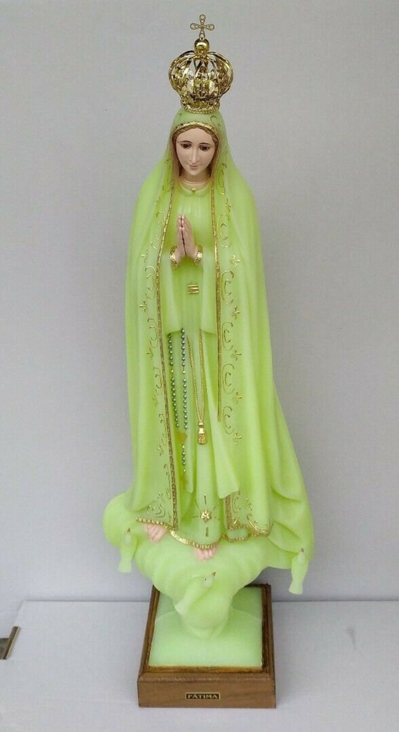 Statue of Our Lady of Fatima 77 Cm (30.31 Inches) in Phosphorescent ...