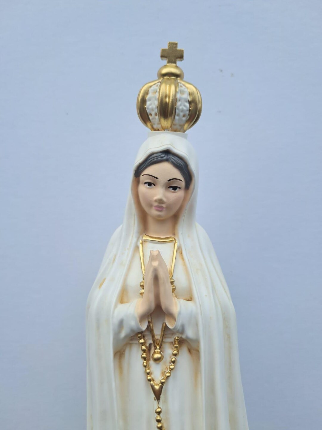 Statue of Our Lady of Fatima Cm 16.5 (6.49 Inches) in Marble Resin Hand ...