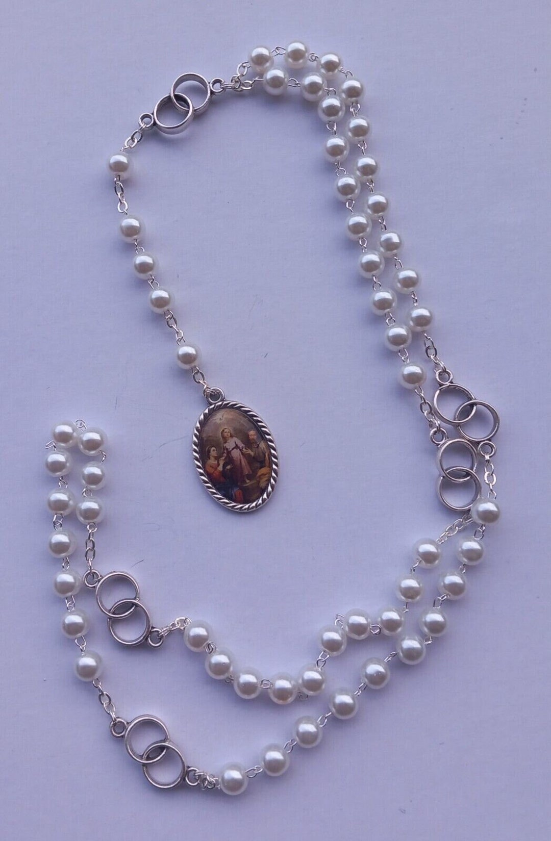 Rosary of the Holy Family With Recitation Booklet, of Italian Artisan ...