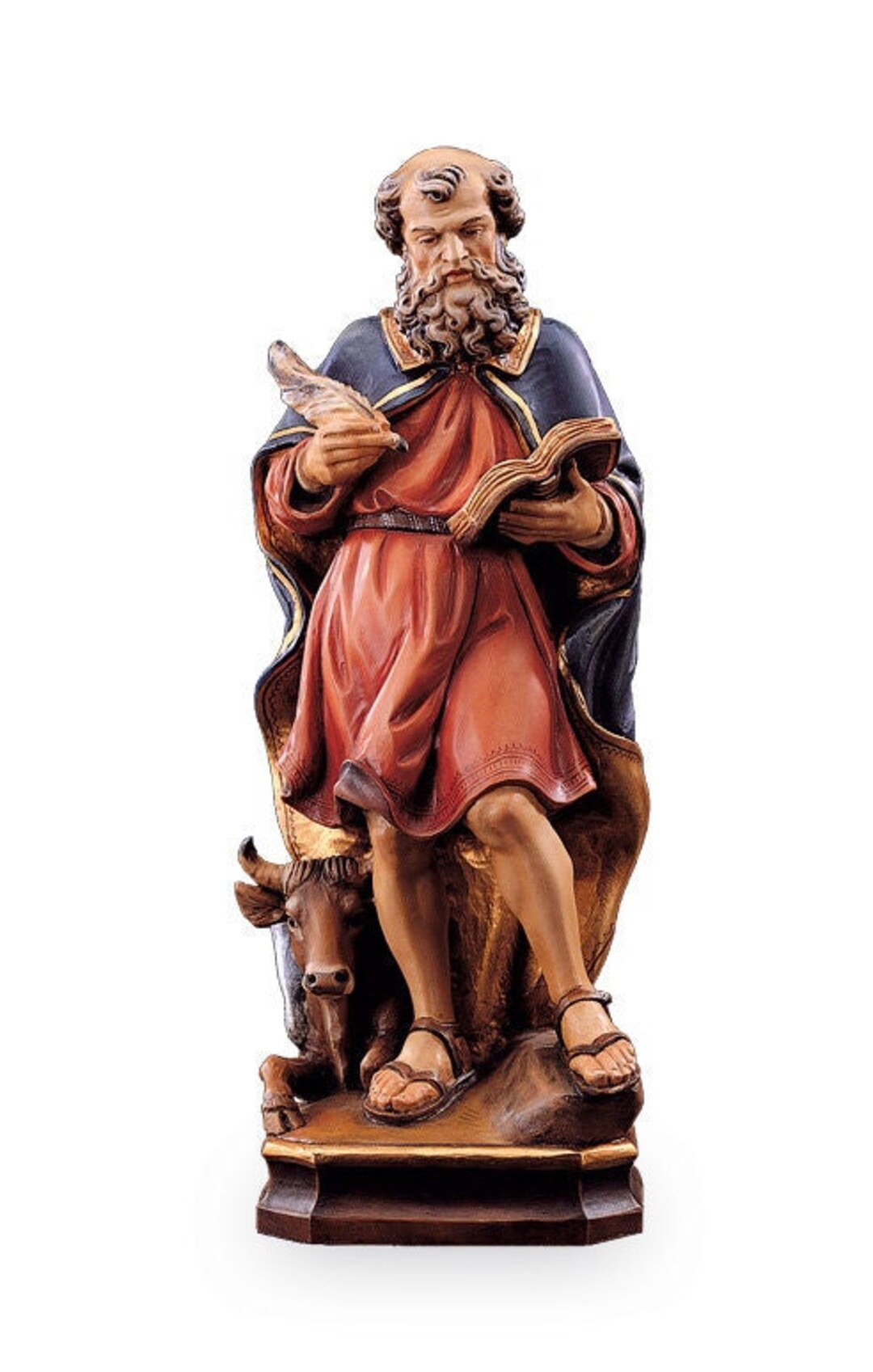 Statue of St. Luke the Evangelist Carved in Wood From - Etsy