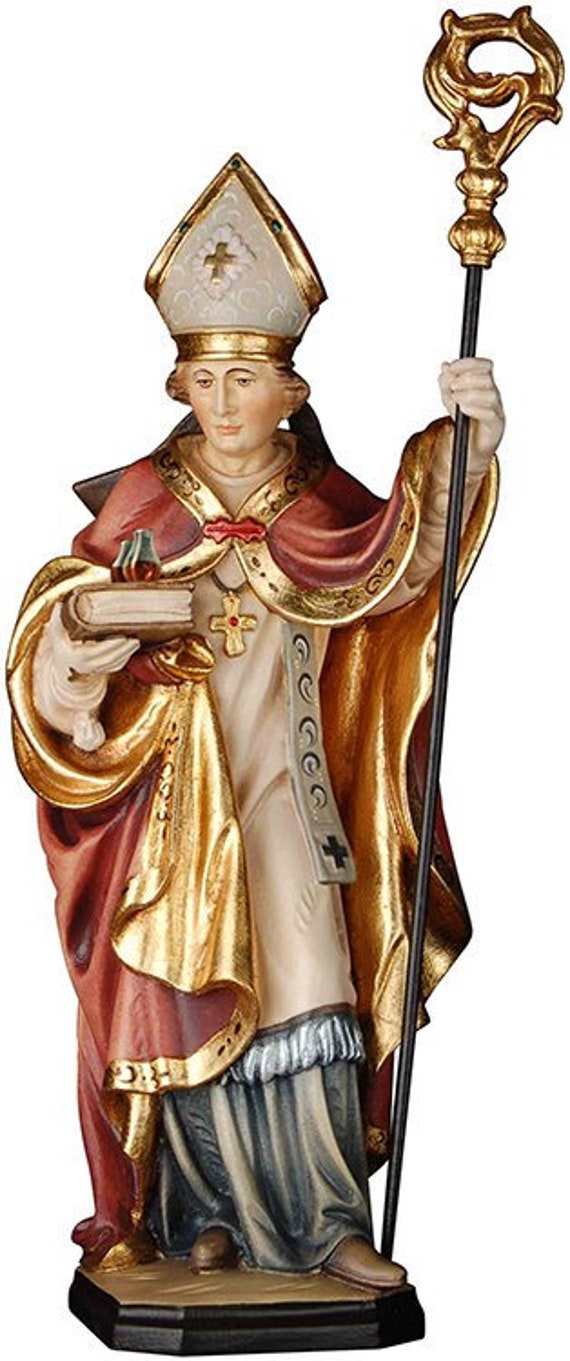 Statue of San Gennaro Carved in Valgardena Wood Decorated by - Etsy