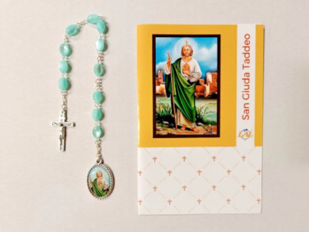 Rosary of Saint Jude Thaddeus Cm 27 (10.62 Inches) With Recitation ...