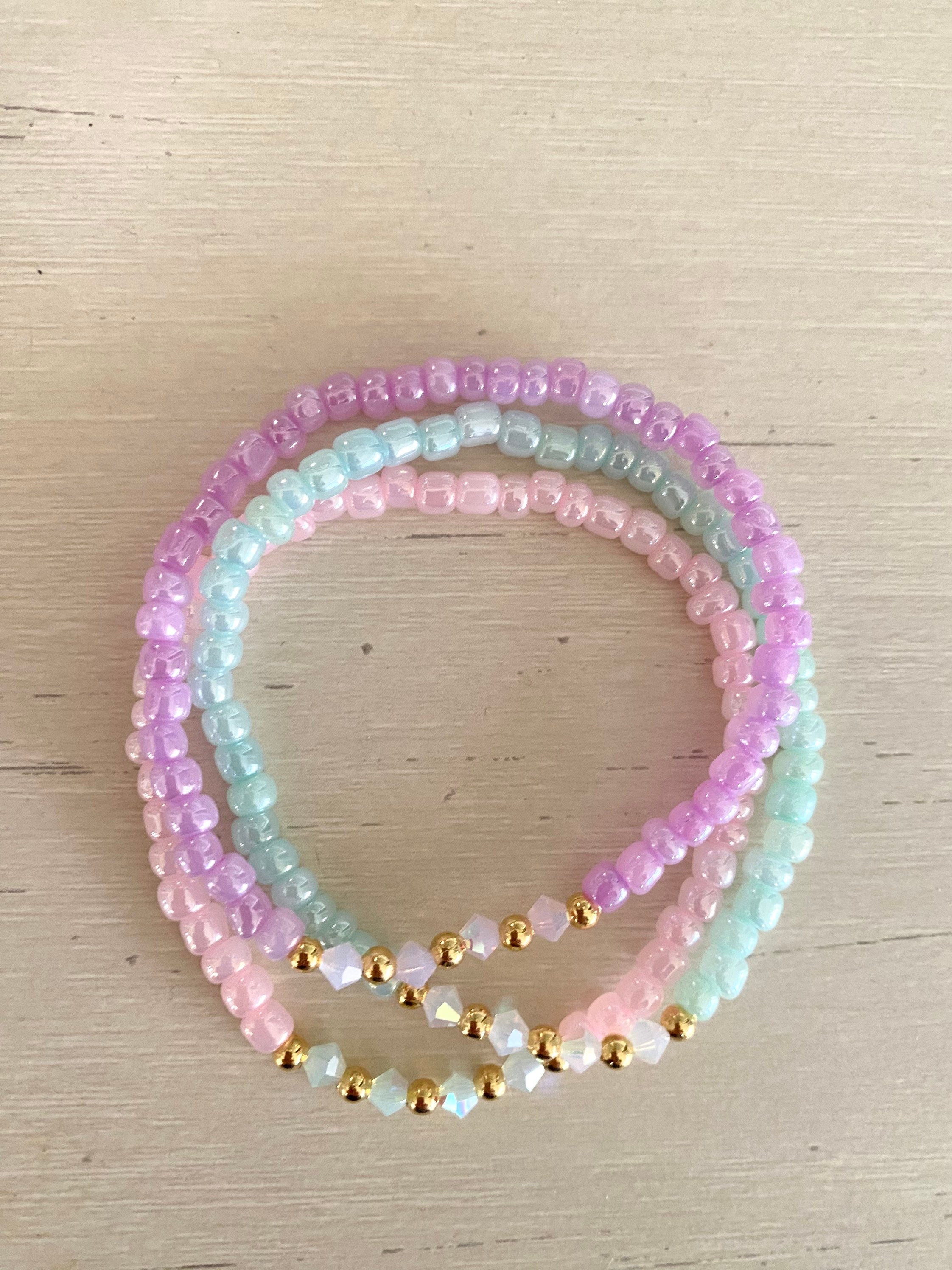 Crystal Stackers. Spring Collection. Easter Bracelets. Easter - Etsy
