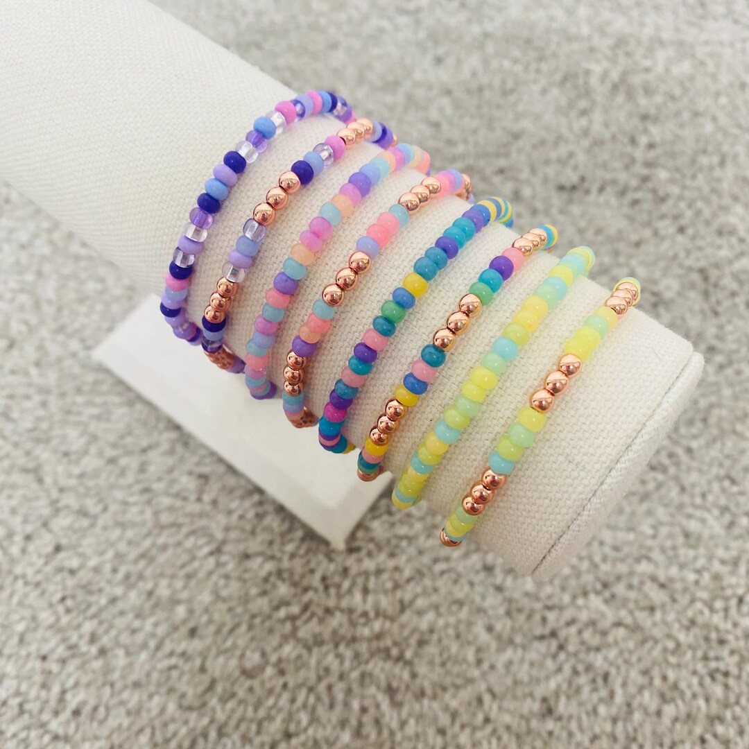 Summer Stacker Seed Bead Bracelets. Summer Jewelry, Seed Bead Bracelets ...