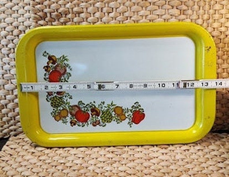 Retro-vintage Tin Spice of Life Pattern Tray - Etsy