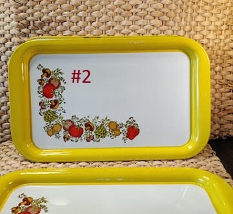 Retro-vintage Tin Spice of Life Pattern Tray - Etsy