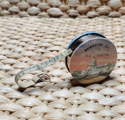 Vintage US Capitol Washington Monument Celluloid Tape Measure - Etsy