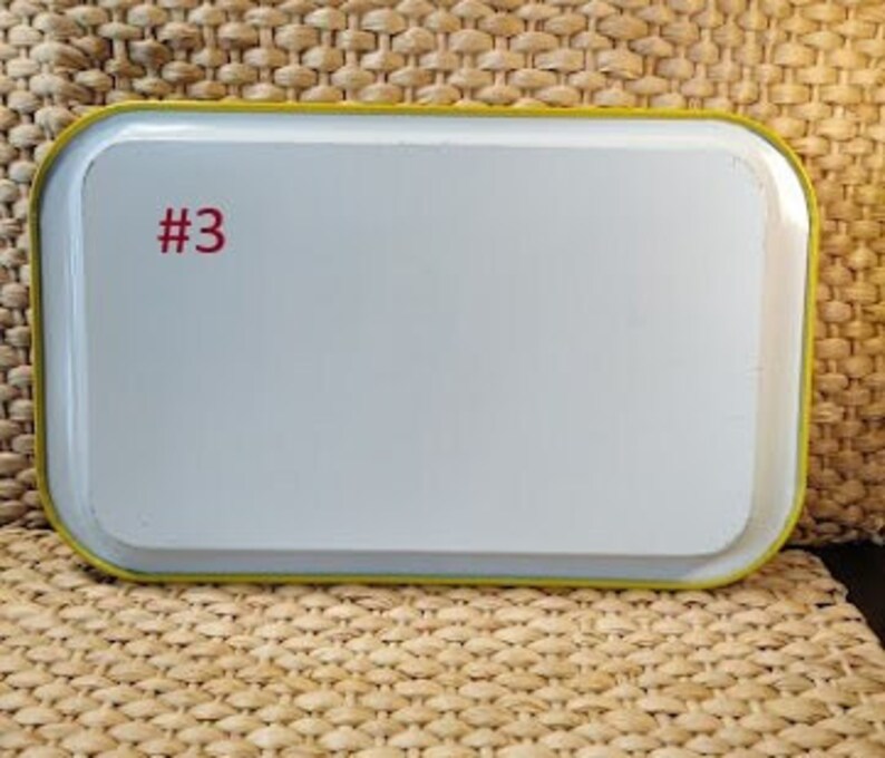 Retro-vintage Tin Spice of Life Pattern Tray - Etsy