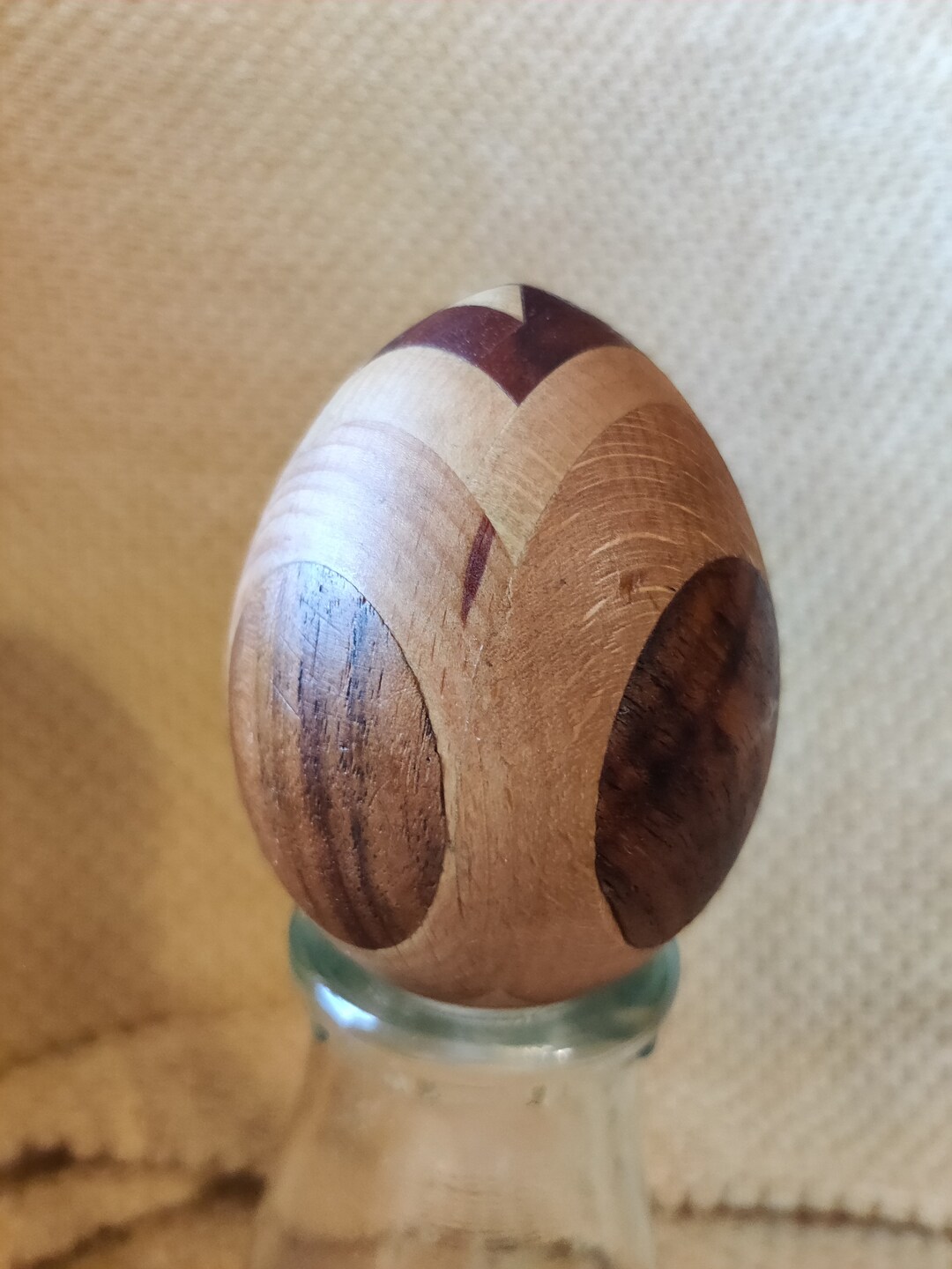 Wood Darning Egg Woodturners Multiple Wood Walnut/ Pecan /pine/oak Folk ...