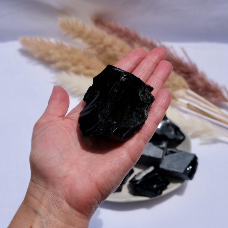 Black Obsidian Raw - Etsy
