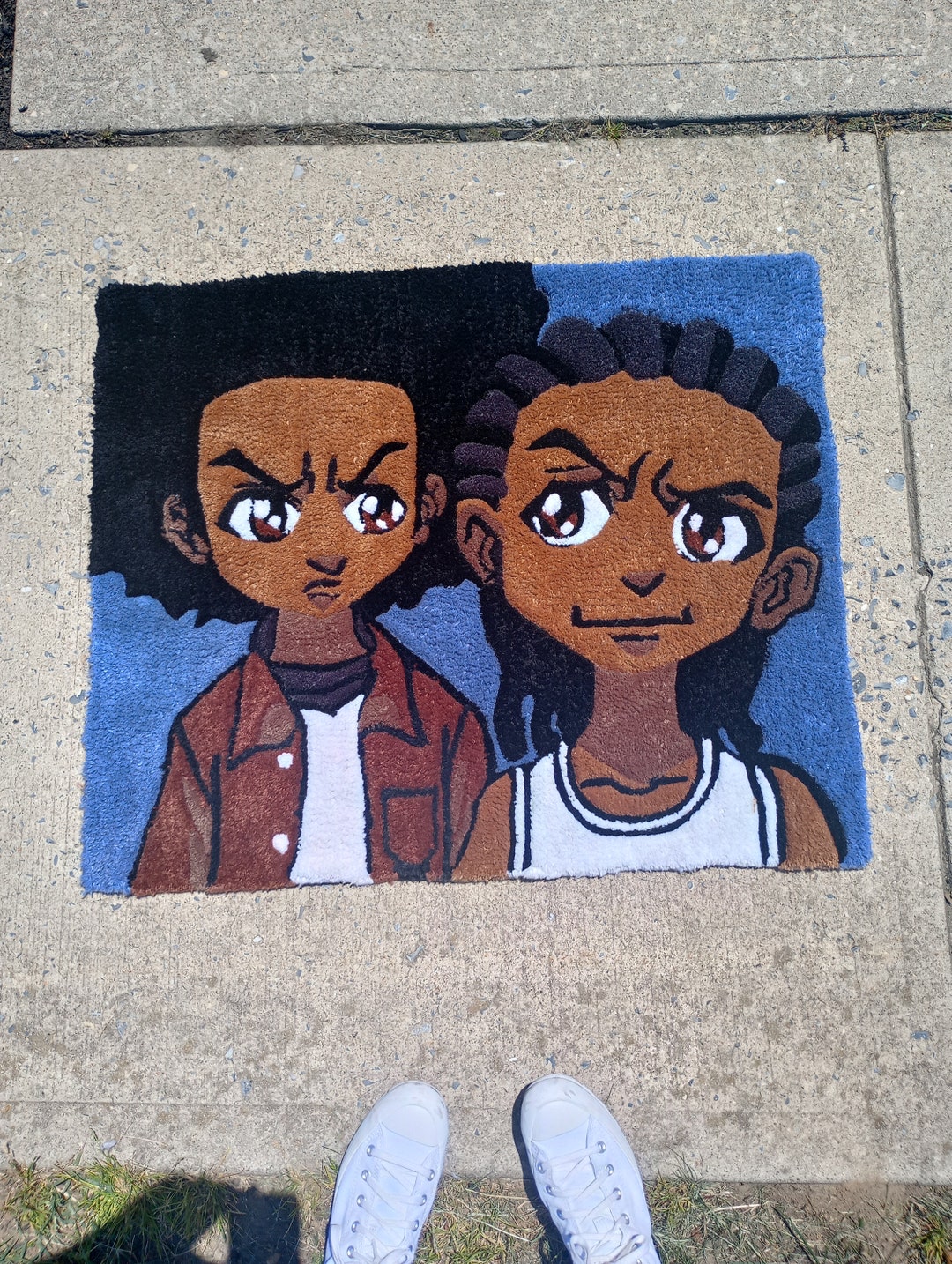The Boondocks Huey and Riley Freeman Handmade Area Rug 3FT X 3FT - Etsy
