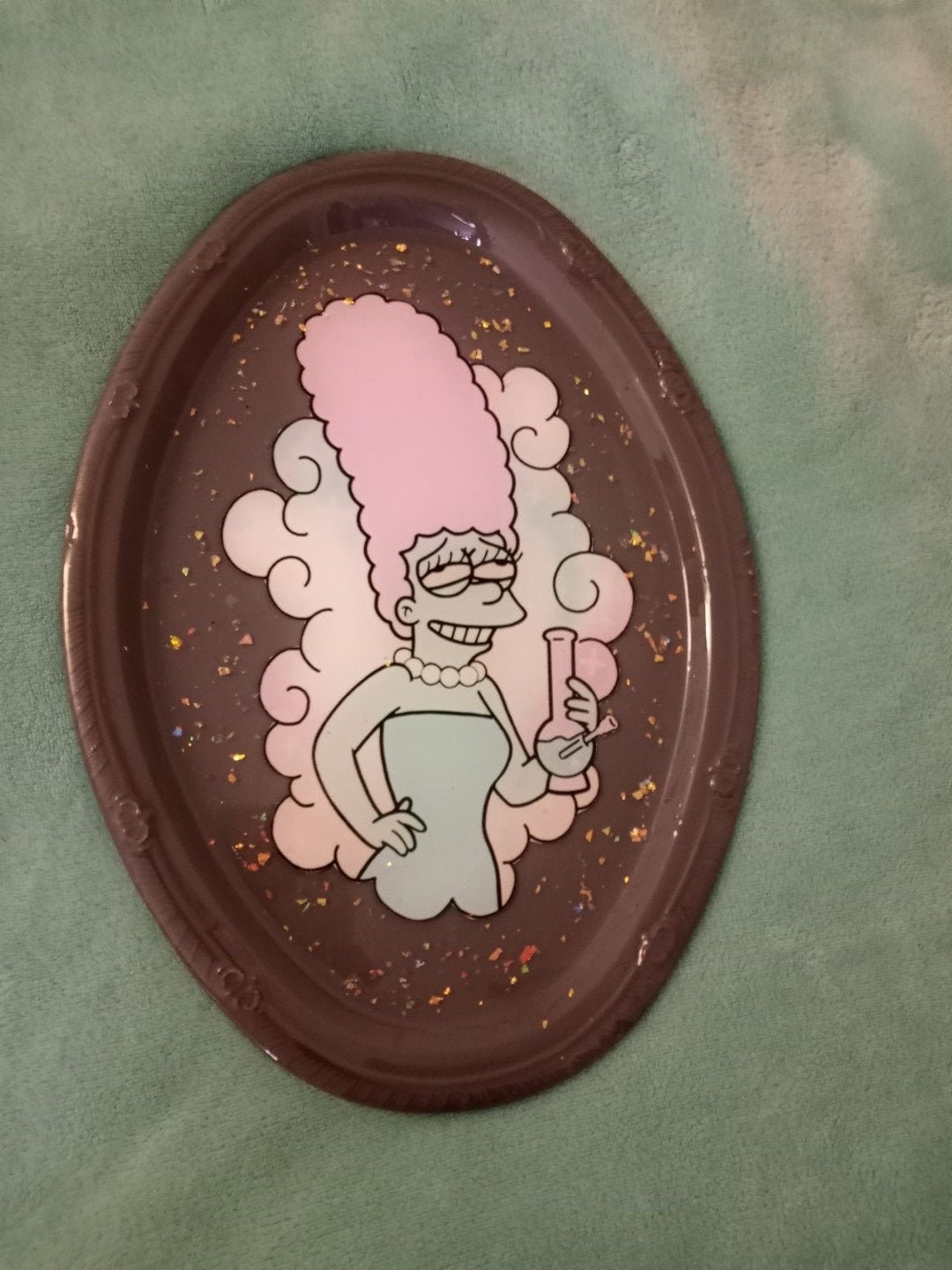 Marge Simpson Bong Decorative Rolling Tray - Etsy