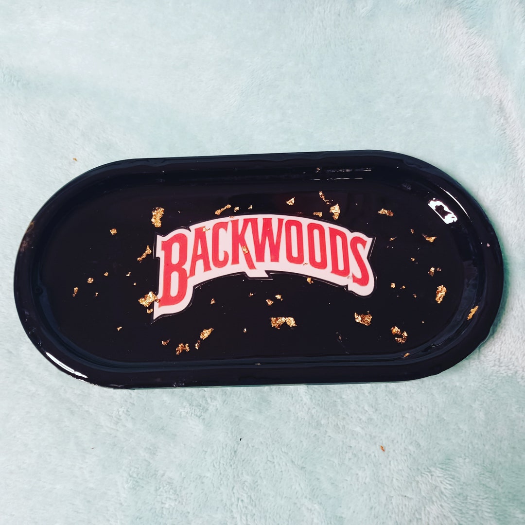Black, Red, Gold Backwoods Rolling Tray (men's/unisex Accessory) - Etsy