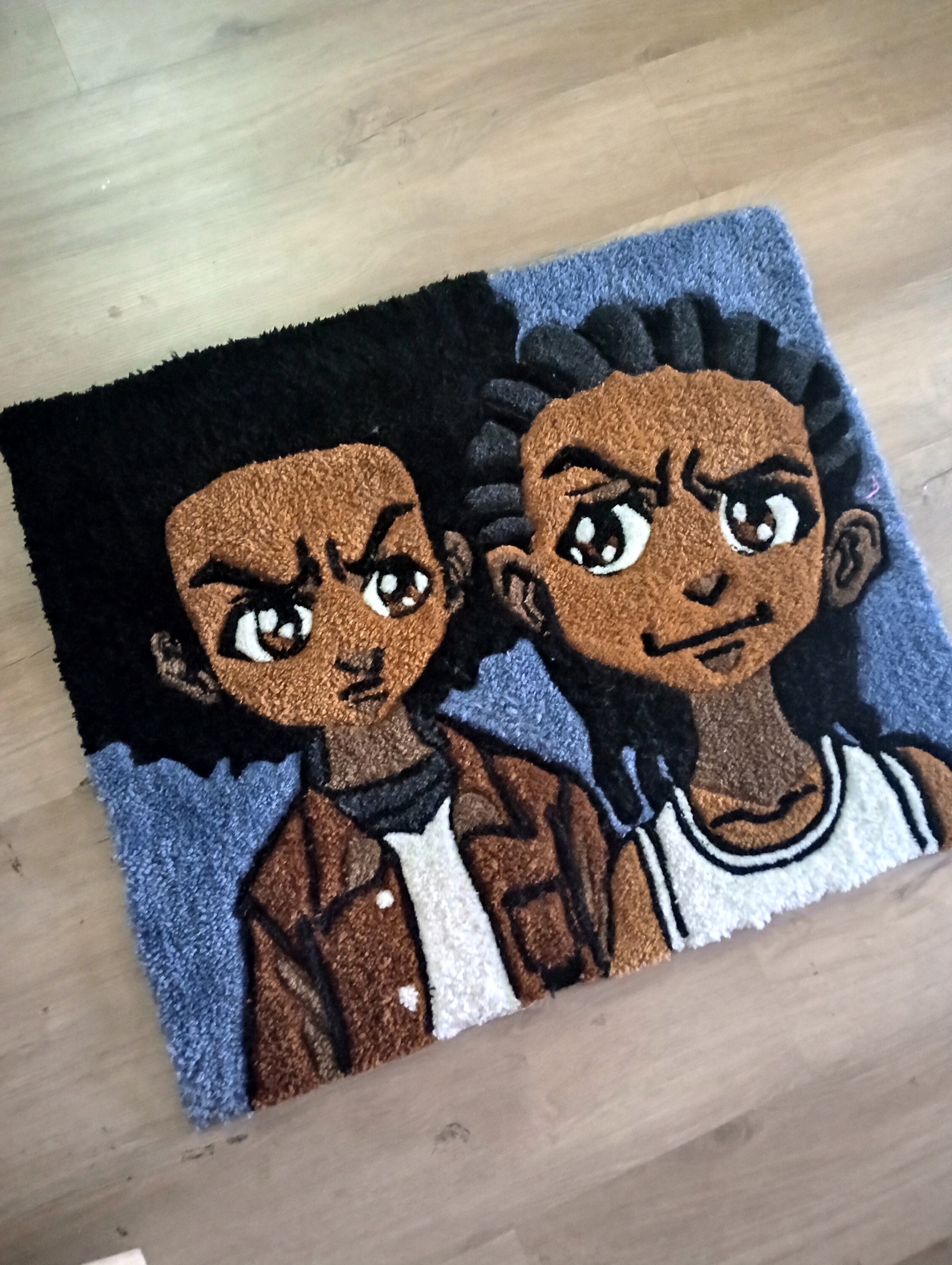 The Boondocks Huey and Riley Freeman Handmade Area Rug 3FT X 3FT - Etsy