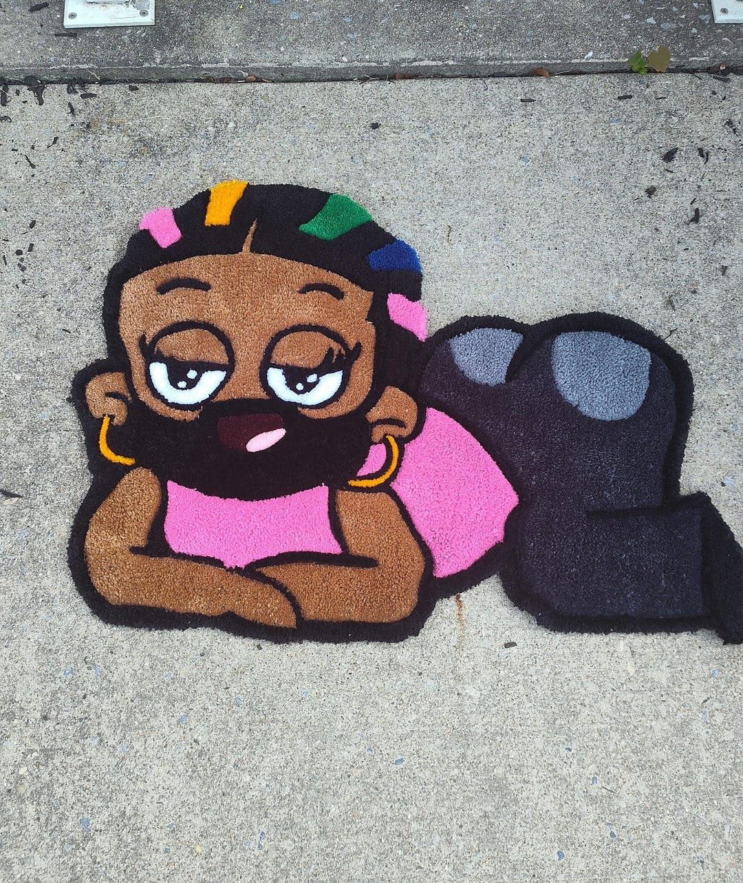 BBL Drizzy Handmade Rug Drake Beef Parody Wall Hanging Decor - Etsy