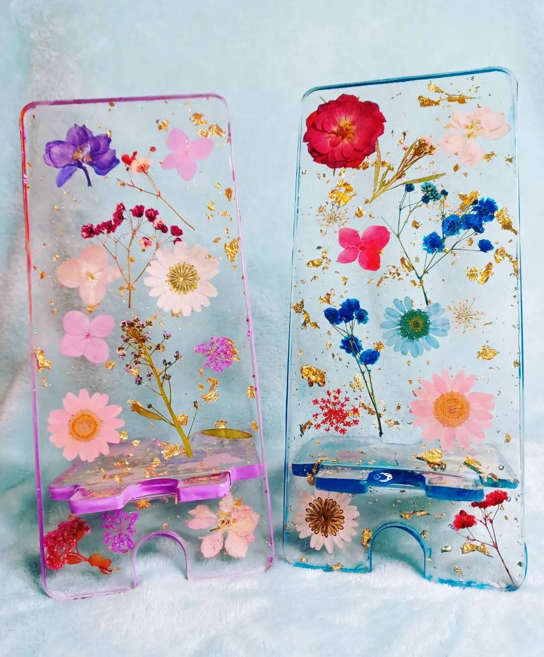 Flower Floral Phone Holder, Desk Phone Stand, 2 Pieces - Etsy