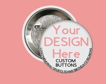 50 1.5 Inch Full Color Custom Buttons W/ Pin. We Can Make ANY Size ...