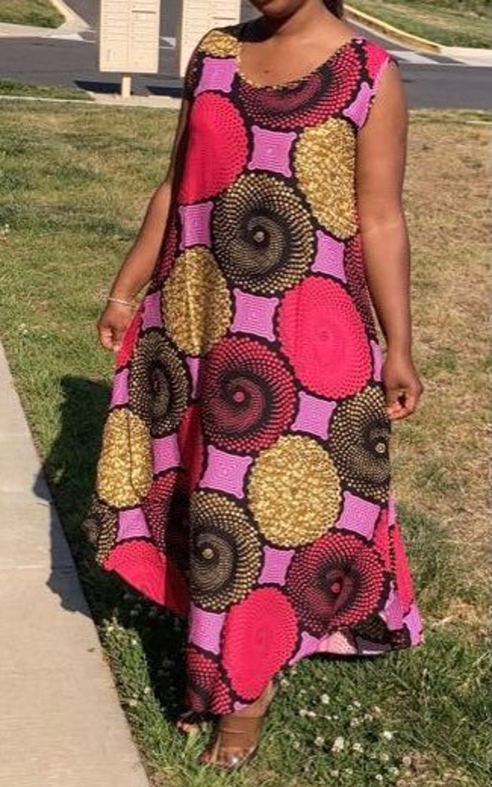 Beautiful African Dress With Head Wrap Etsy