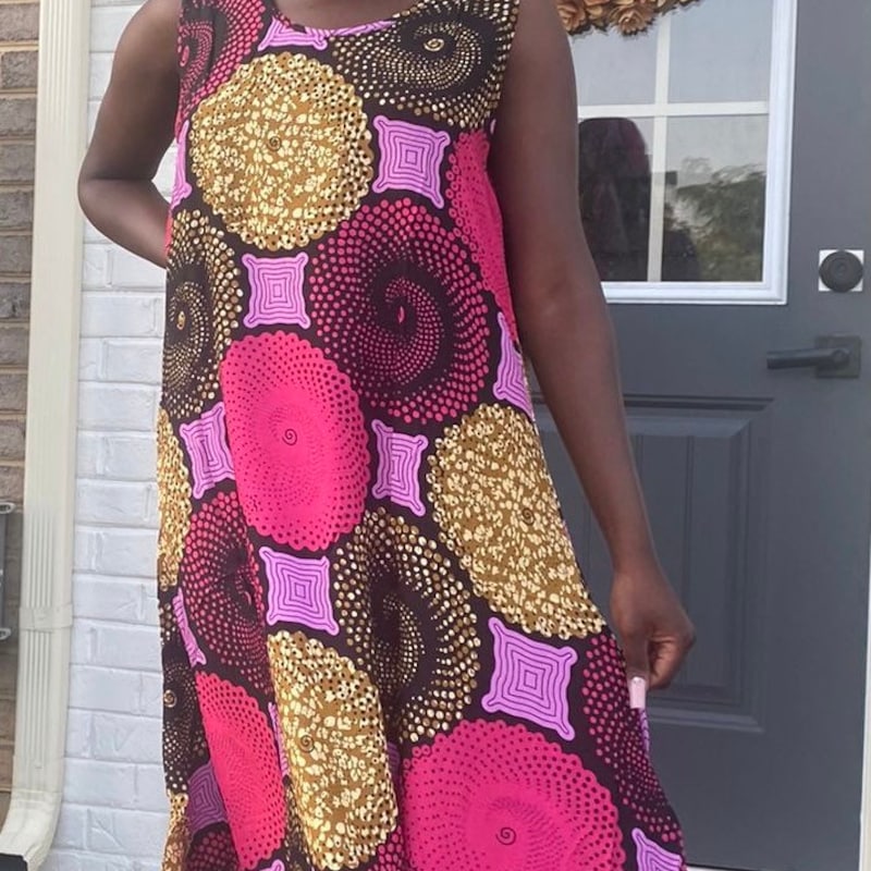 Pink African Dress - Etsy