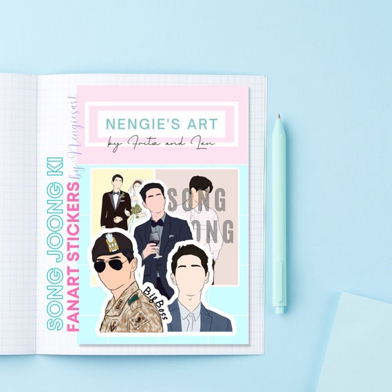 Oppa Song Joong Ki Kdrama Fanart Sticker Set Waterproof - Etsy