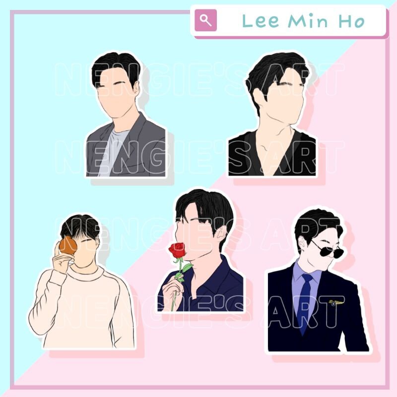 Oppa Lee Min Ho Kdrama Fanart Sticker Set Waterproof - Etsy