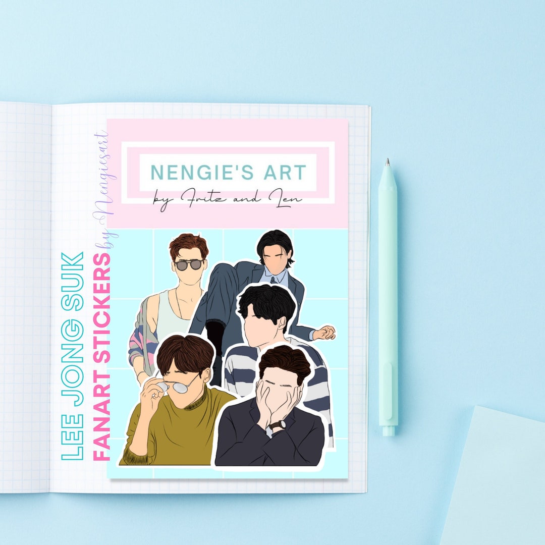 Oppa Lee Jong Suk Kdrama Sticker Set Waterproof Stickers Laptop ...