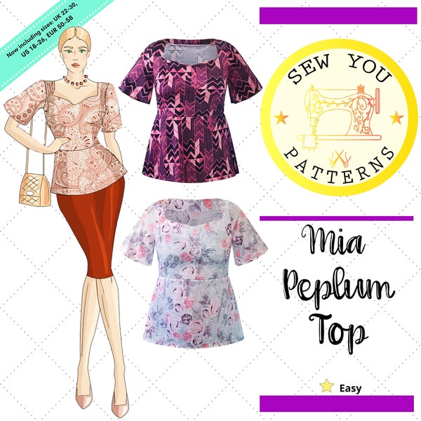 Peplum Top Pattern - Etsy