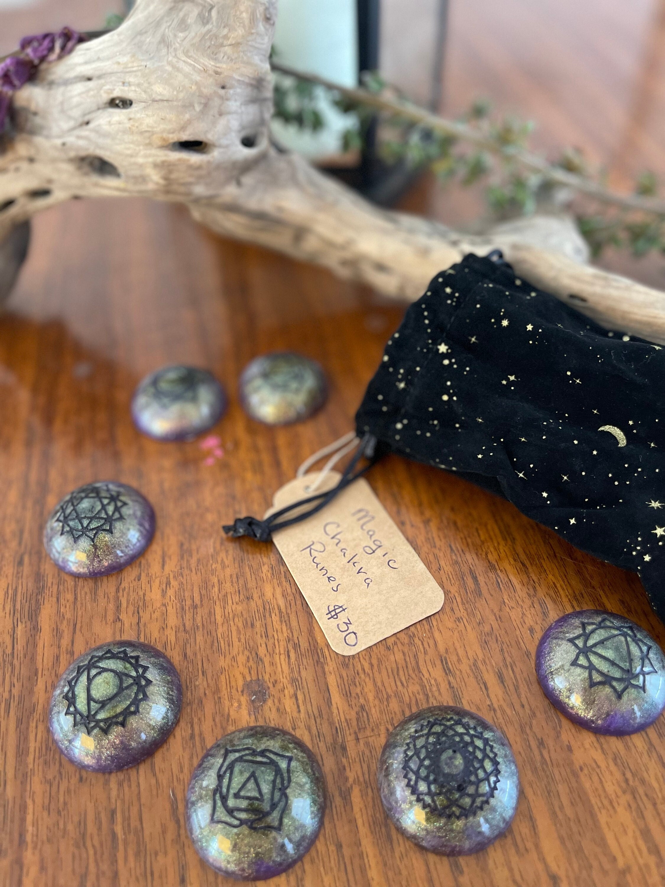 Air Magic Chakra Coins Runes Altar Coins Talismans Symbol Token - Etsy UK