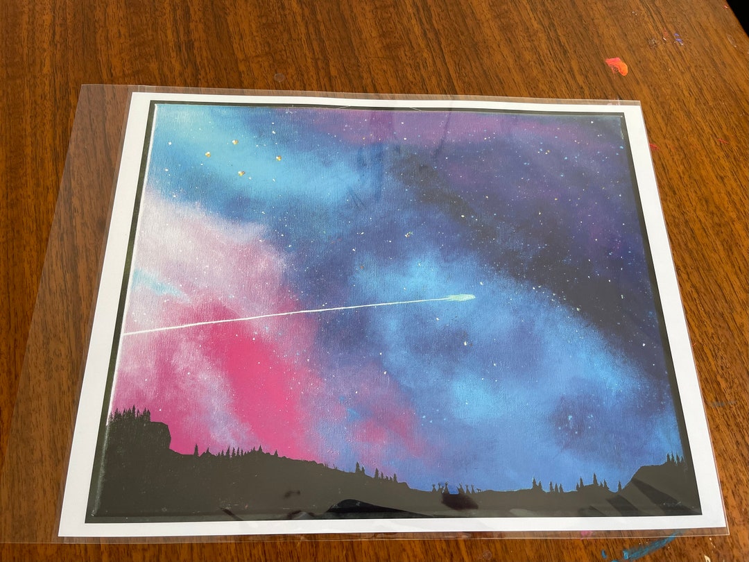 Shooting Star Print - Etsy