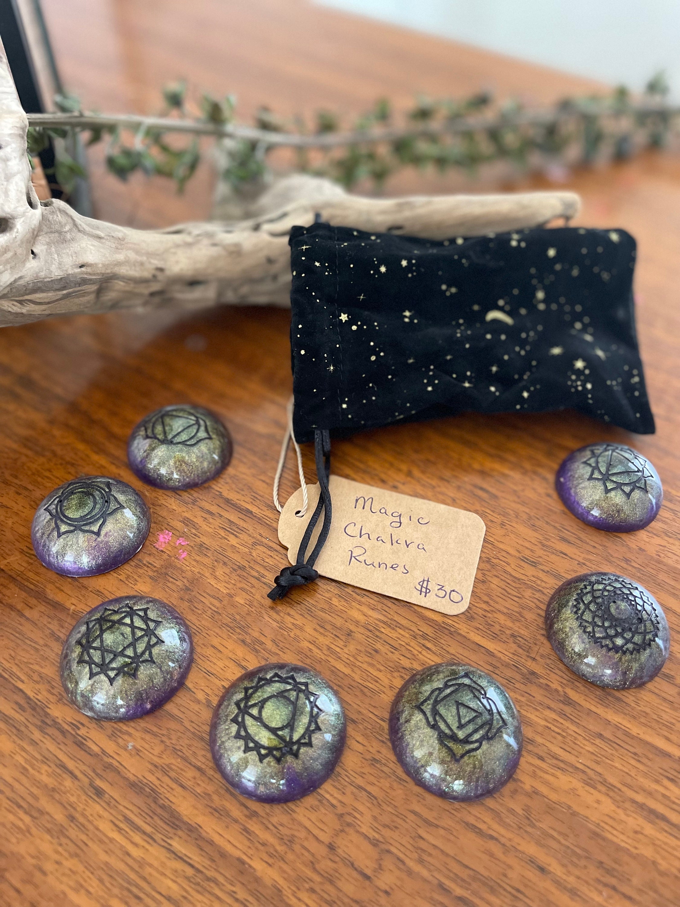 Air Magic Chakra Coins Runes Altar Coins Talismans Symbol Token - Etsy UK