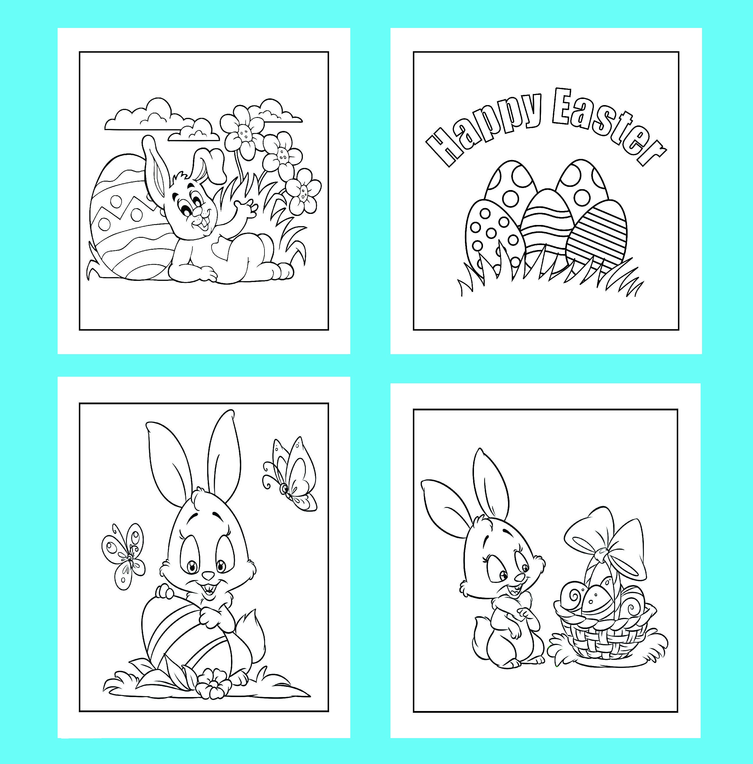 Printable Easter Coloring Pages, Kids Easter Coloring Activity, Easter ...