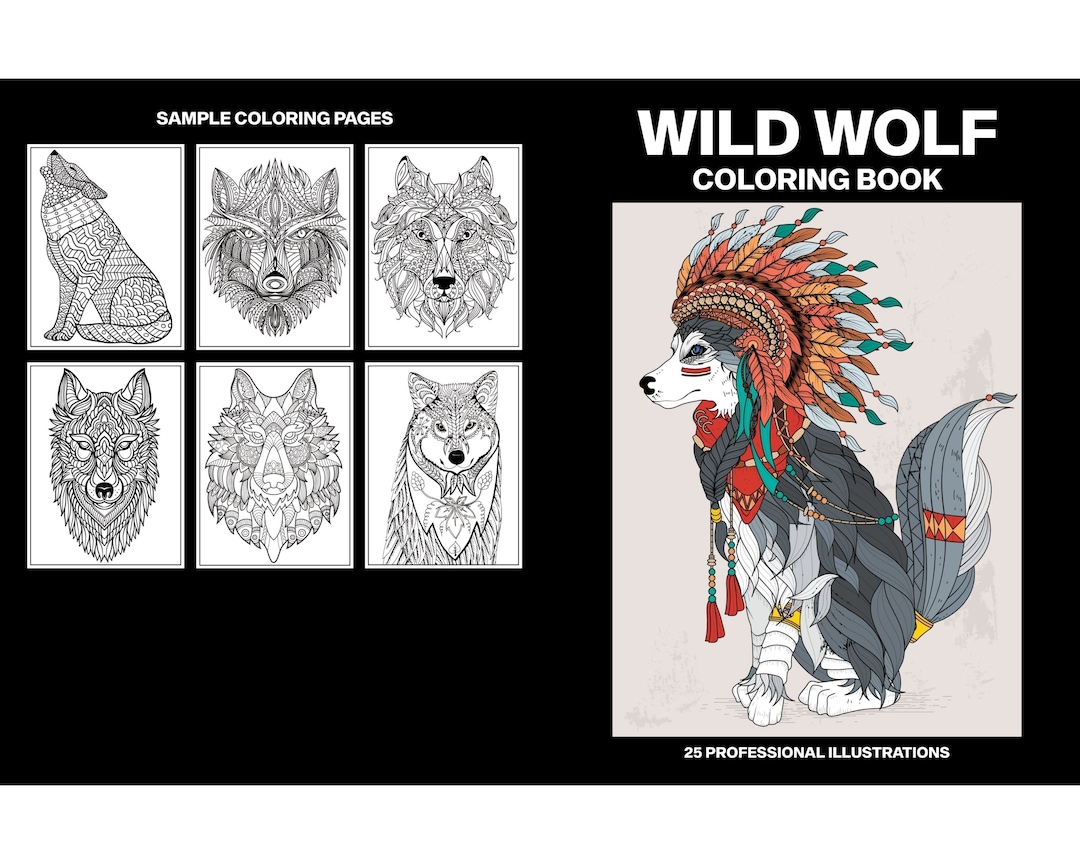 Kids Printable Wild Wolf Coloring Pages, 25 Print at Home Wolf Coloring ...