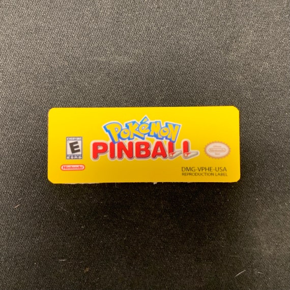 Original Pokémon Pinball Replacement Sticker | Etsy