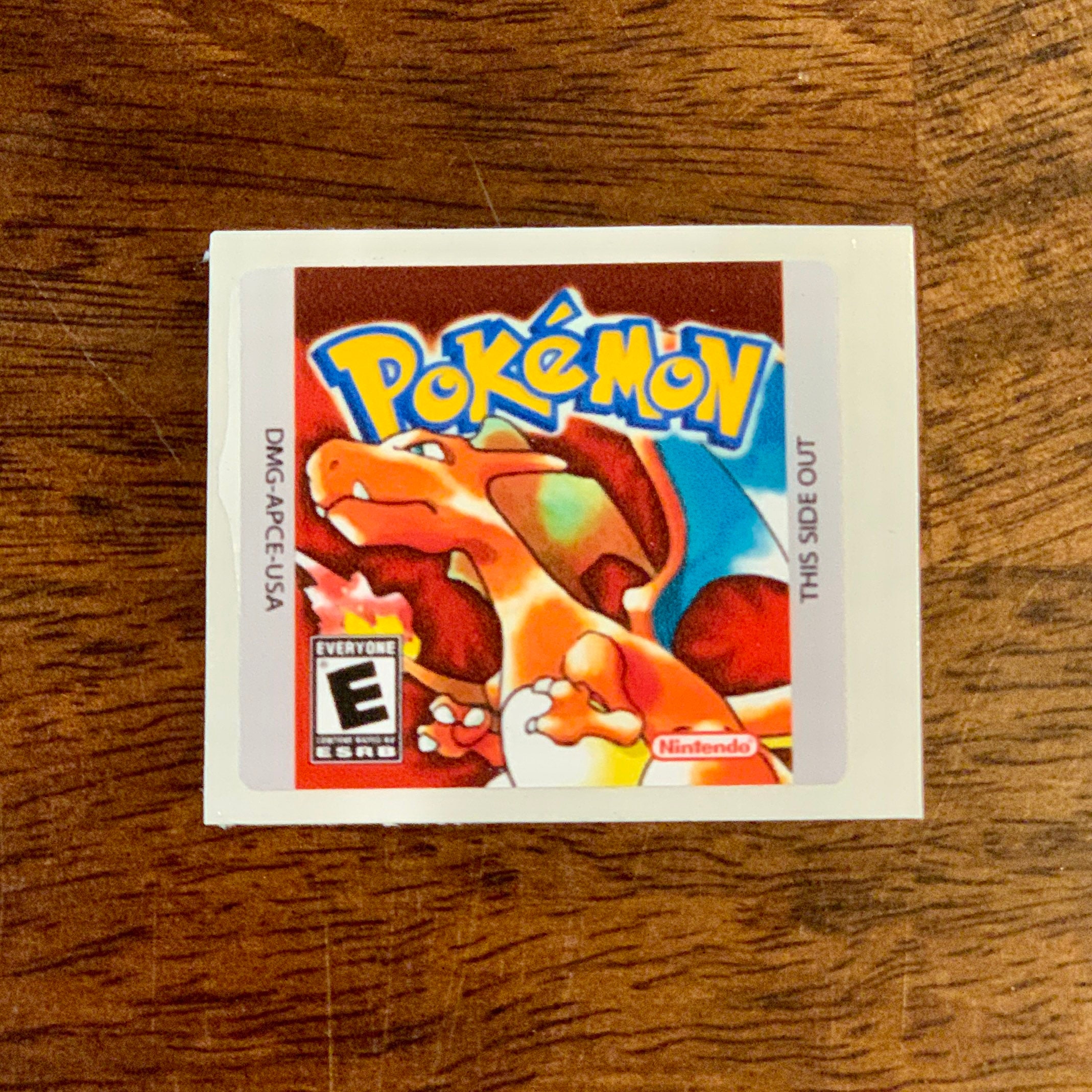 Pokémon Red Edition Replacement Cart Sticker - Etsy