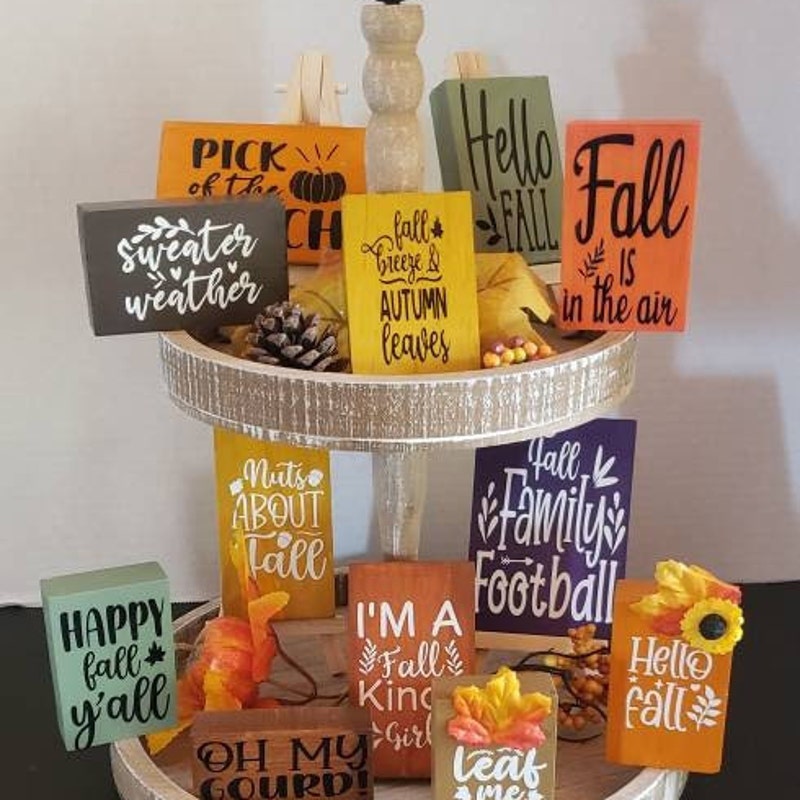 Tiered Tray Signs - Etsy