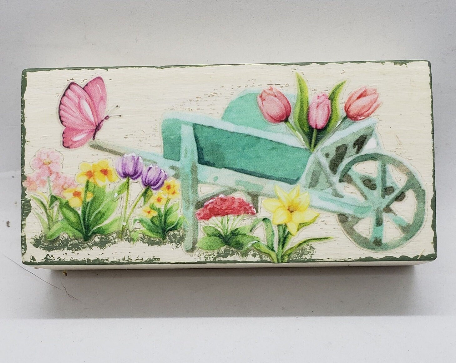 Wood Block Tiered Tray Decor - White Blocks - Perfect for Office ...