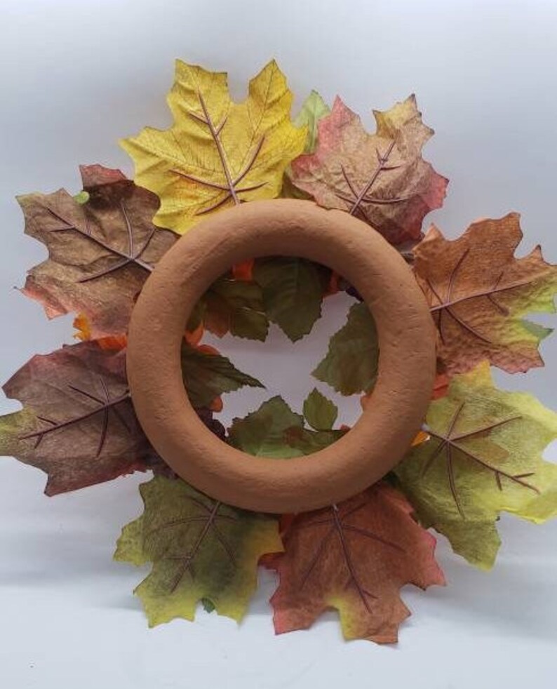 Autumn Candle Ring Centerpiece Fall Mini Wreath Flower - Etsy