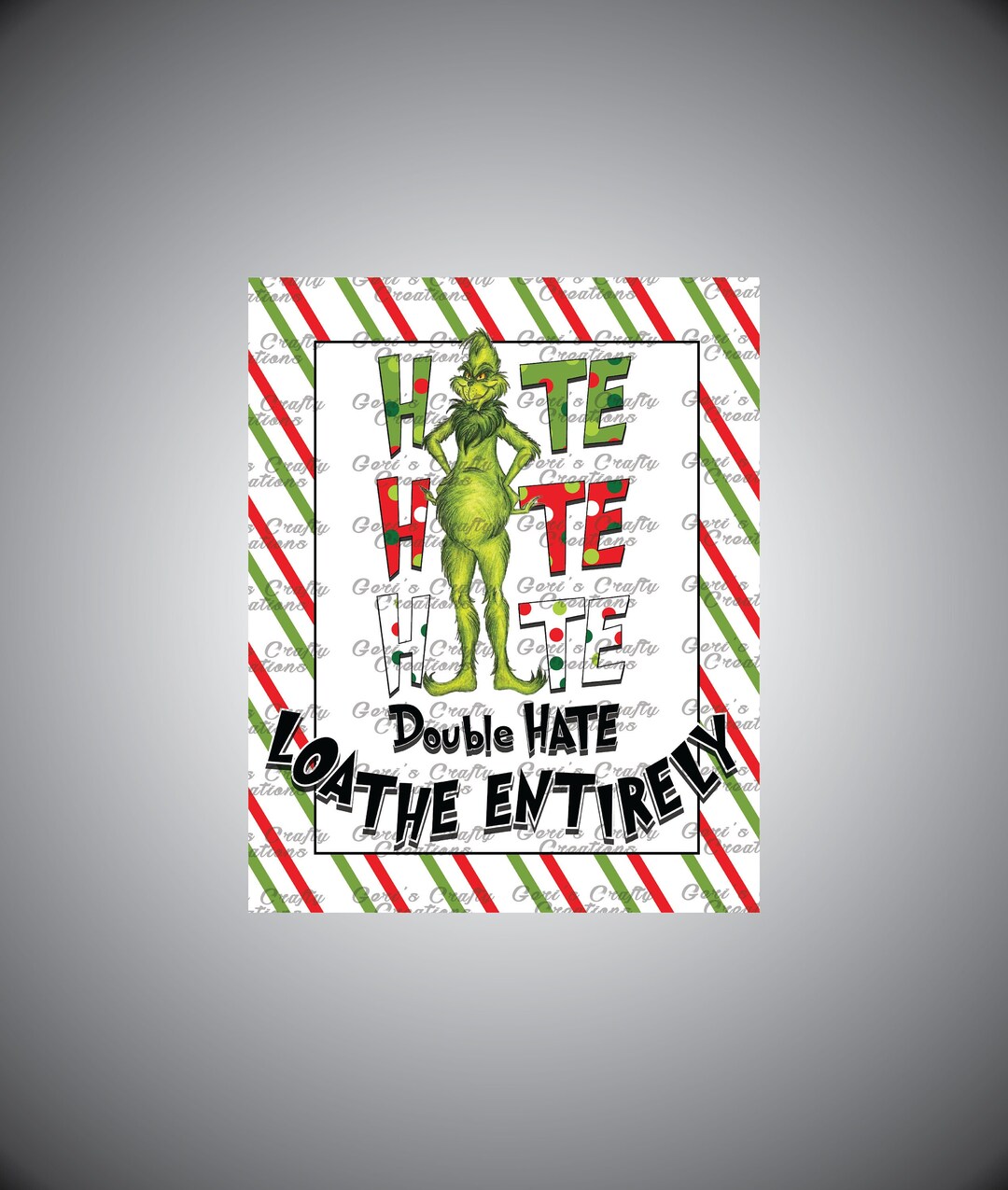 GREEN MONSTER Hate Hate Hate Double Hate Loathe Entirely" - Etsy