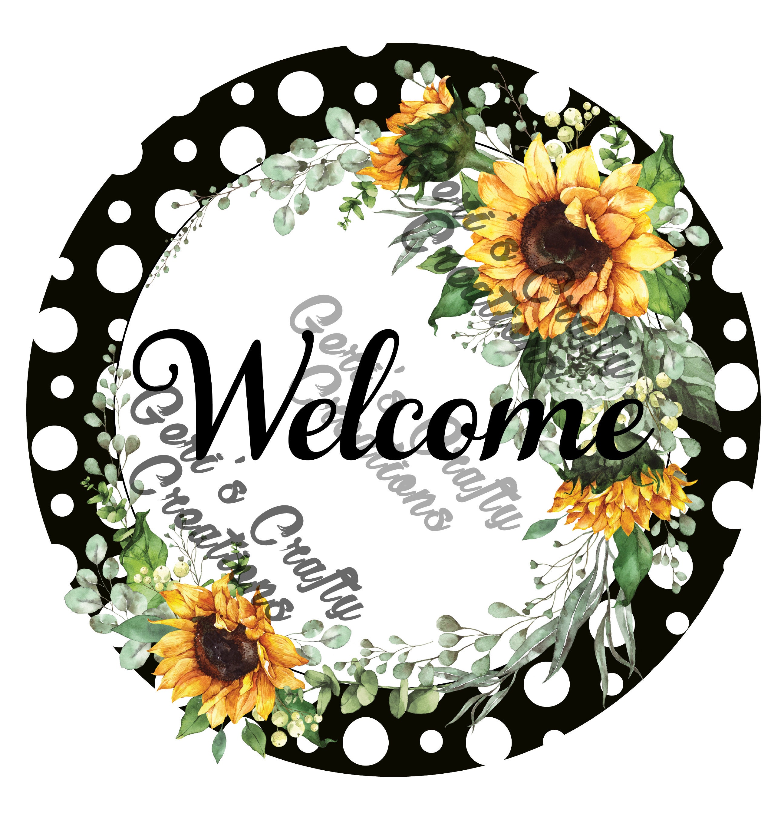 Welcome Sign Sunflower Welcome Wreath Sign Spring Wreath - Etsy