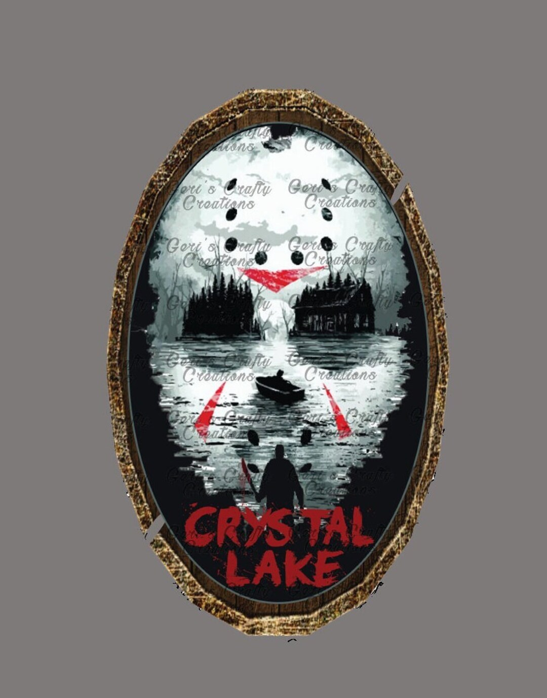 Crystal Lake Friday the Thirteen Halloween Wreath Sign - Etsy