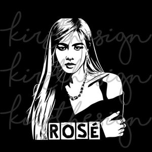 Blackpink Rosé Stencil | Cut File Template (digital Download) - Etsy