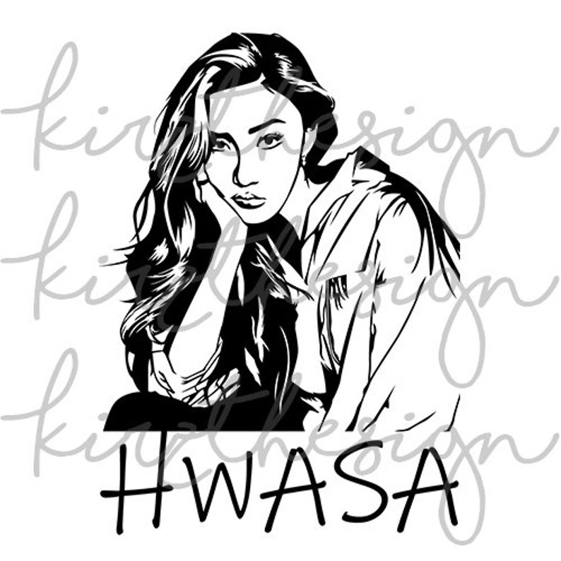 Mamamoo Hwasa Stencil | Svg, Png, Ai, Jpg | Digital Download Cut File ...
