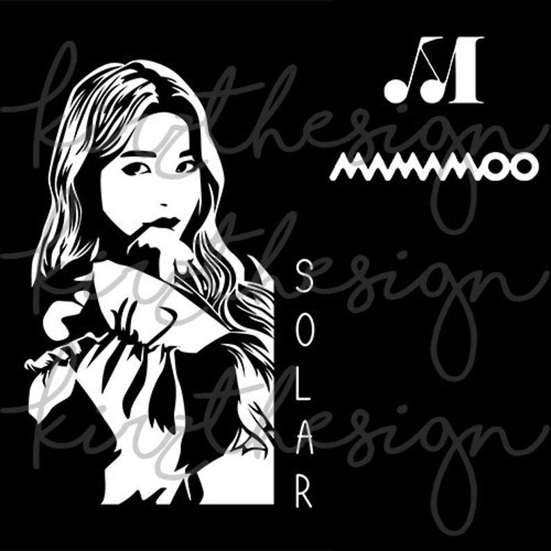 Mamamoo Solar Stencil Svg, Png, Ai, Jpg Digital Download Cut File ...