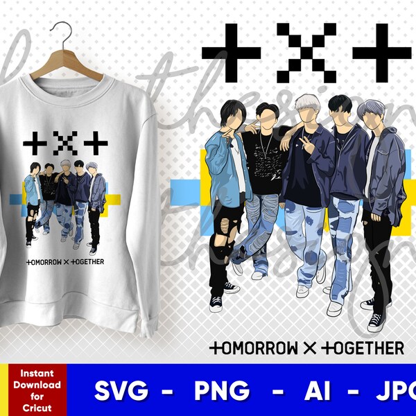 Tomorrow X Together Tumbler Wrap Png - Etsy
